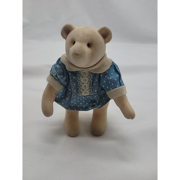 gund miniatures | Toys | Gund Miniature Jointed Summer Teddy Bear Girl ...